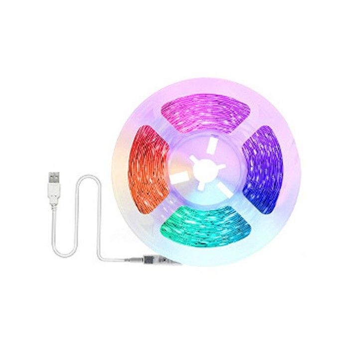 Ruban LED 2M, LED RGB 5050 Multicolor Lumière Auto-adhésif avec ...