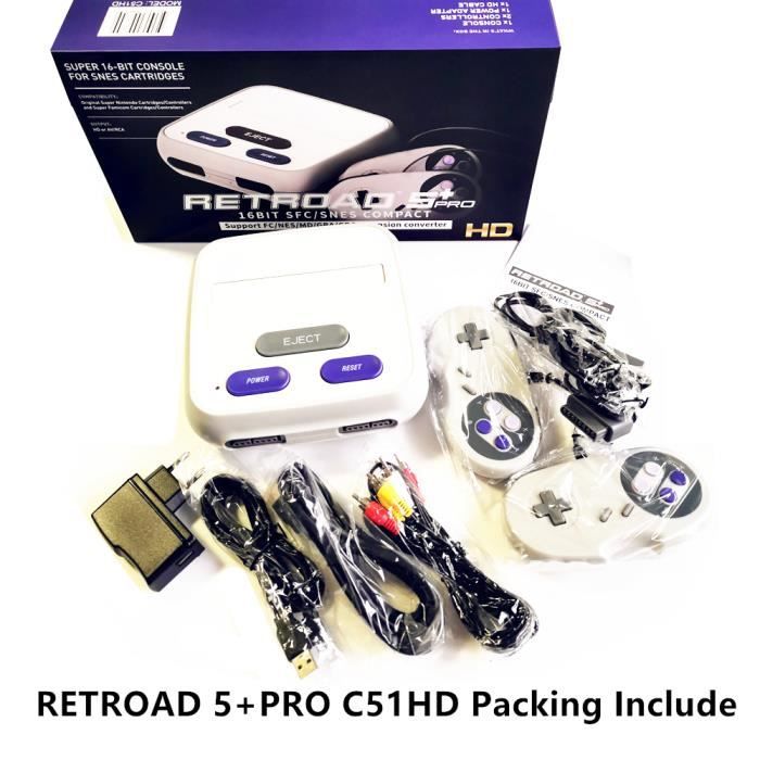 C51HD Sans carte-LES États-Unis-RETROAD Système de console Super Retro ...
