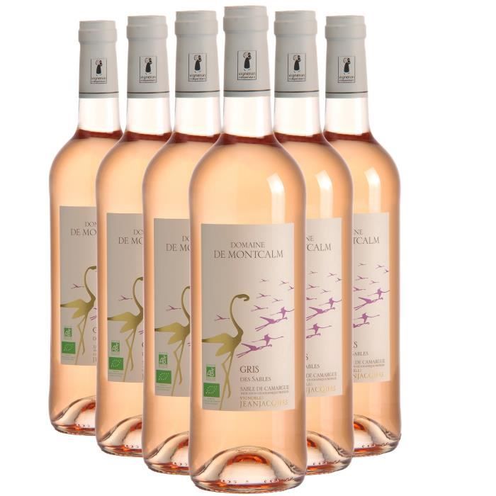 Sable de Camargue Flamant Gris Rosé 2022 - Bio - Lot de 6x75cl ...