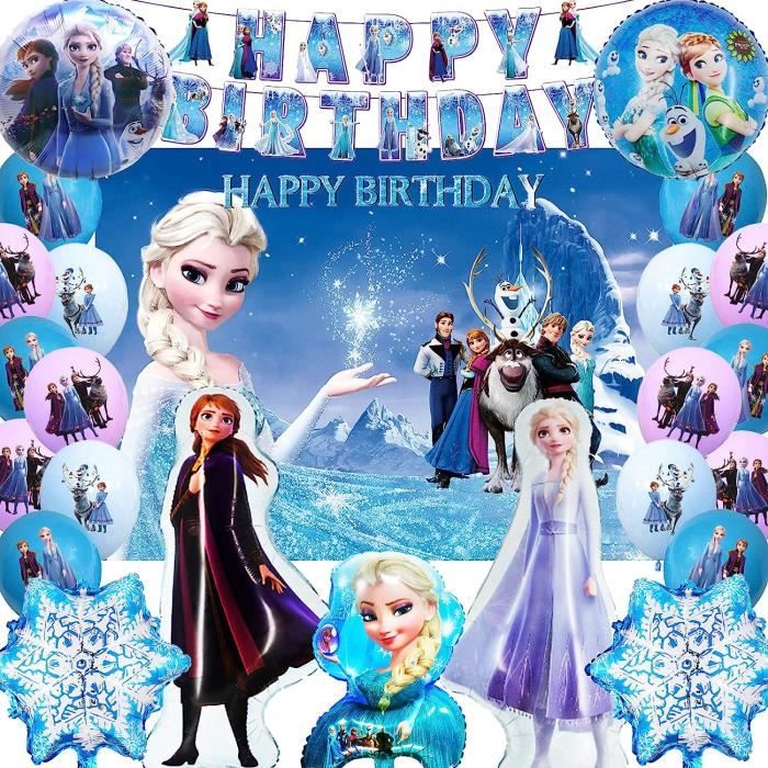 Novabion Decoration Anniversaire Reine Des Neages Fille, Ballon D ...