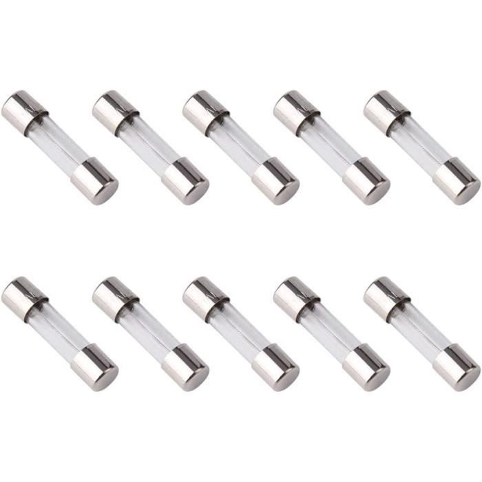Lot de 10 fusibles rapides en verre 250 V 5 x 20 mm (15 A)[423] - Cdiscount Bricolage