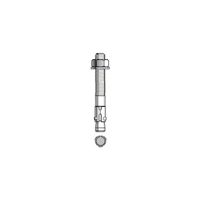 Blister de 5 goujons d'ancrage T D. 12 x Lt. 135 mm version INOX A4 ATE Option 7 - Fixtout ...