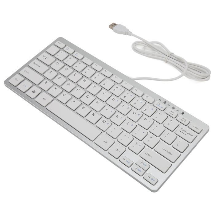 Clavier filaire USB - HURRISE - Ultra fin - 78 touches - 13 raccourcis ...