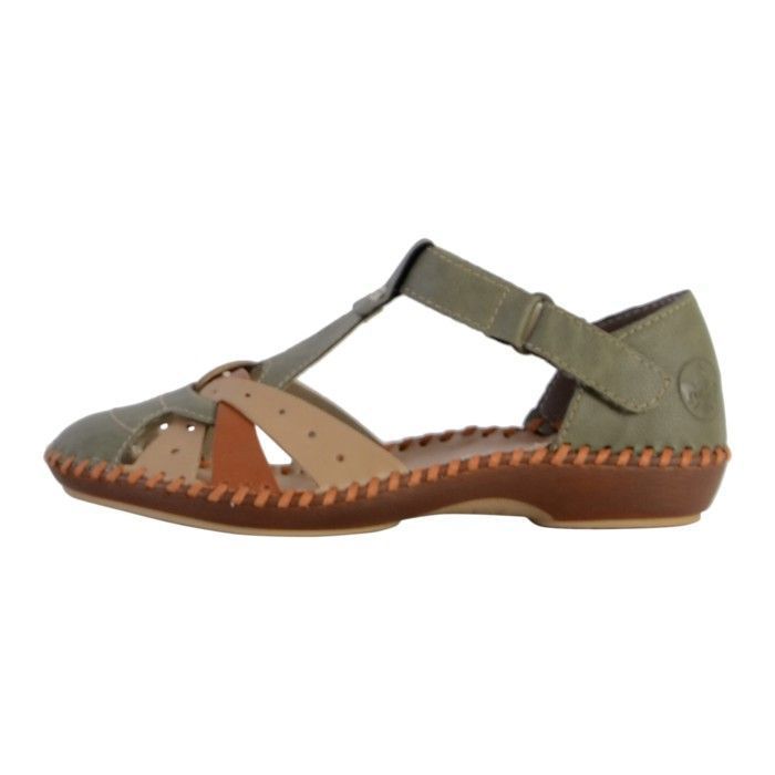 Sandale à Scratch Rieker Preston - Vert Combi Vert combi - Cdiscount ...