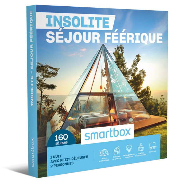 Coffret Cadeau SMARTBOX - Séjour insolite et féérique - 1 nuit avec ...