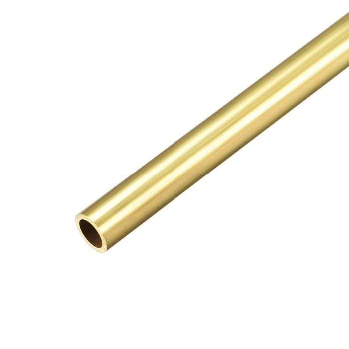 Tuyau Tube Laiton SOURCING MAP 7mm Diamètre extérieur 1mm Épaisseur 30cm Longueur Rond Droit ...