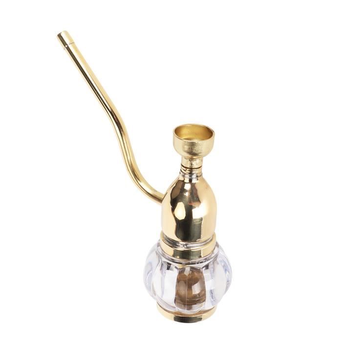 Tbest pipe à narguilé Pipe à eau pour fumer Mini bouilloire en métal ...
