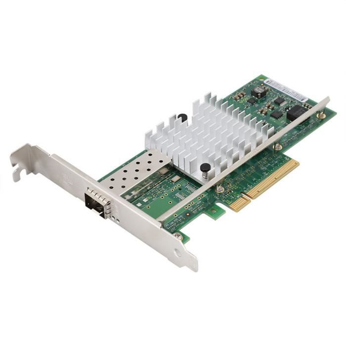 TMISHION Carte réseau Pour INTEL X520-DA1 82599EN PCI-E 10G SFP Fibre ...