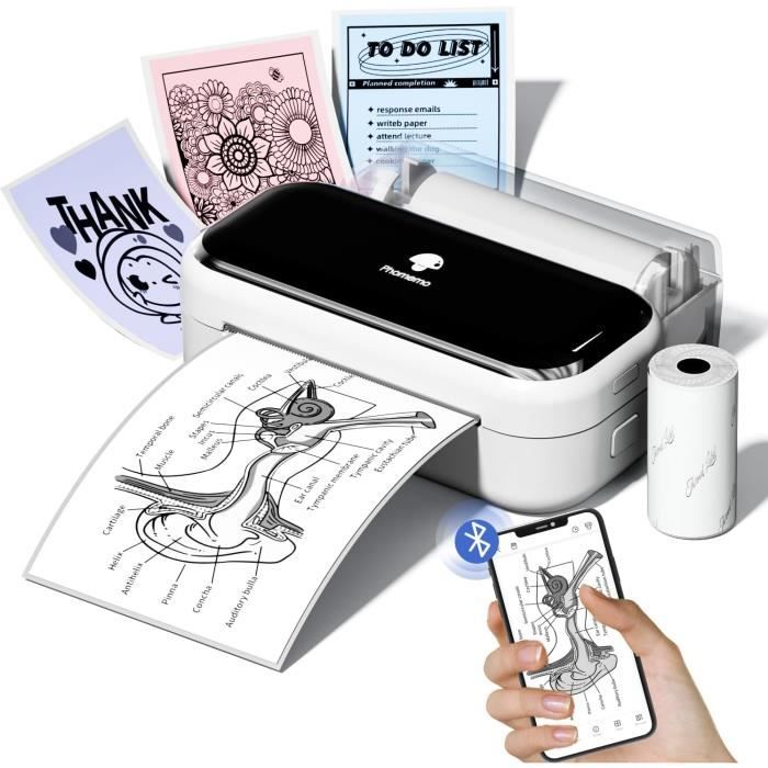 M03 Imprimante Photo Portable - Imprimante Thermique Bluetooth ...