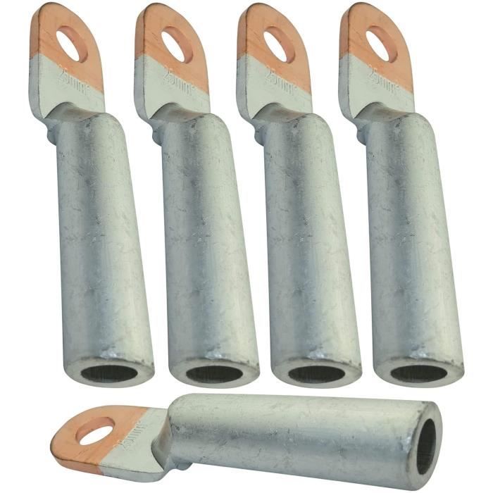 C44957 - Lot De 5 Cosses Electriques Bimétalliques À Oeillet Tubulaire ...