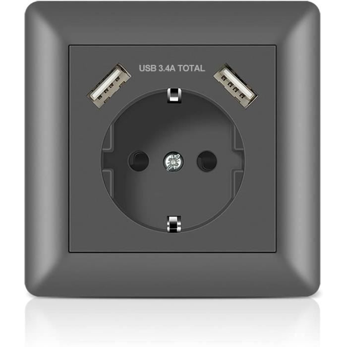 Prise Avec Système Usb 55, Prise Usb Avec Support Pour Téléphone ...