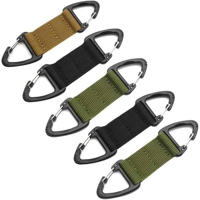 5 Pièce Multifonction Mousqueton Porte-Clés Sac À Dos Crochet Pour ...