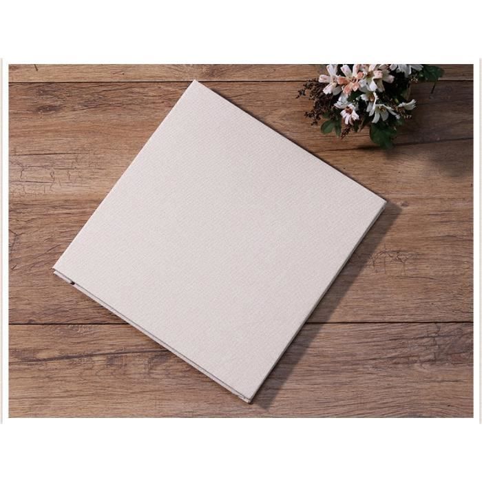 ALBUM PHOTO,Beige black page--Album Photo pour famille, 16 pouces, auto ...