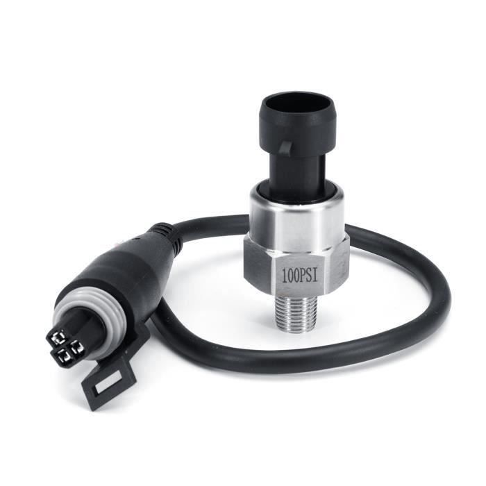 Capteur Transmetteur Pression d'air de Carburant d'huile 5V 1-8NPT 100 ...