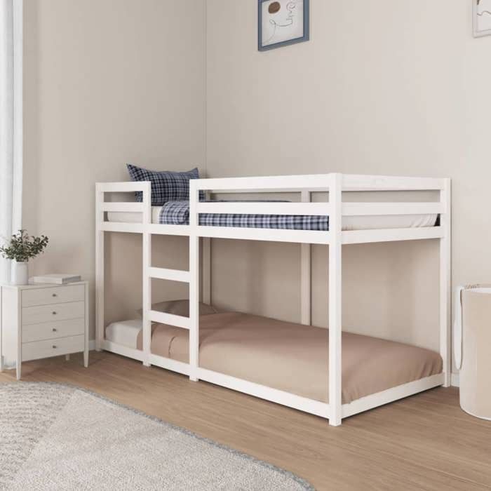 Lit superposé enfant - SALE 2025 - Bois de pin massif - 90x200 cm ...