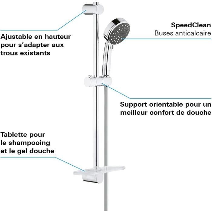 Ensemble De Douche 2 Jets Avec Barre Vitalio Comfort 100 Chromé ...