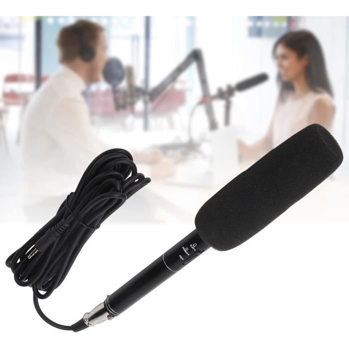 Microphone D'Interview Portatif, Micro Vocal À Condensateur ...