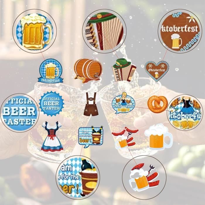 Confetti Set Oktoberfest Party 36 Pièces Papier Dispersion Décoration ...