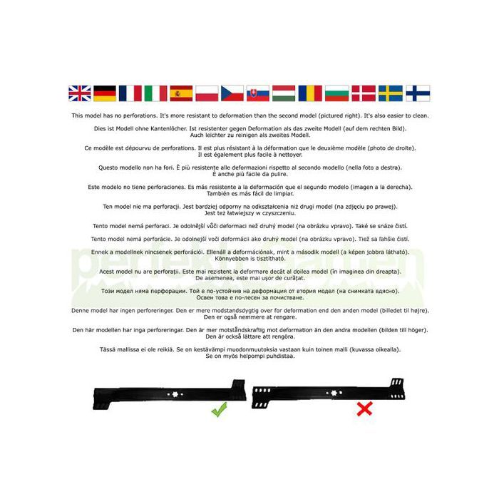60 CM lame pour tondeuse Mastercut 60 60R 60L R L / Raiffeisen RMH 6,5 ...
