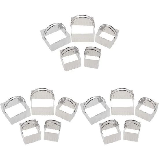 3Pcs Emporte- Pièce Carré Moules à Biscuits Outils de Cuisson Emporte ...