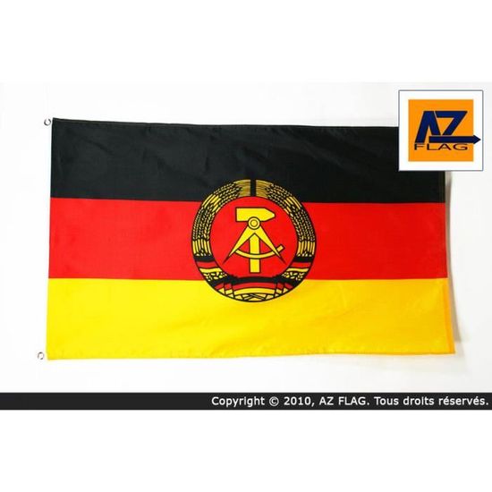 Drapeau Allemagne de l'Est 90x60cm - allemand - RDA Haute qualité ...