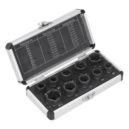DEX Duokon Extracteur de boulon à écrou, jeu d'outils pour extraire les pièces rouillées ...