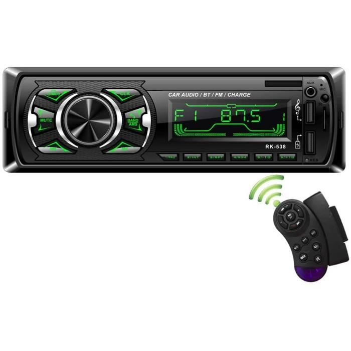 Autoradio avec kit mains libres bluetooth mp3 autoradio 1 din usb digital récepteur multimédia ...