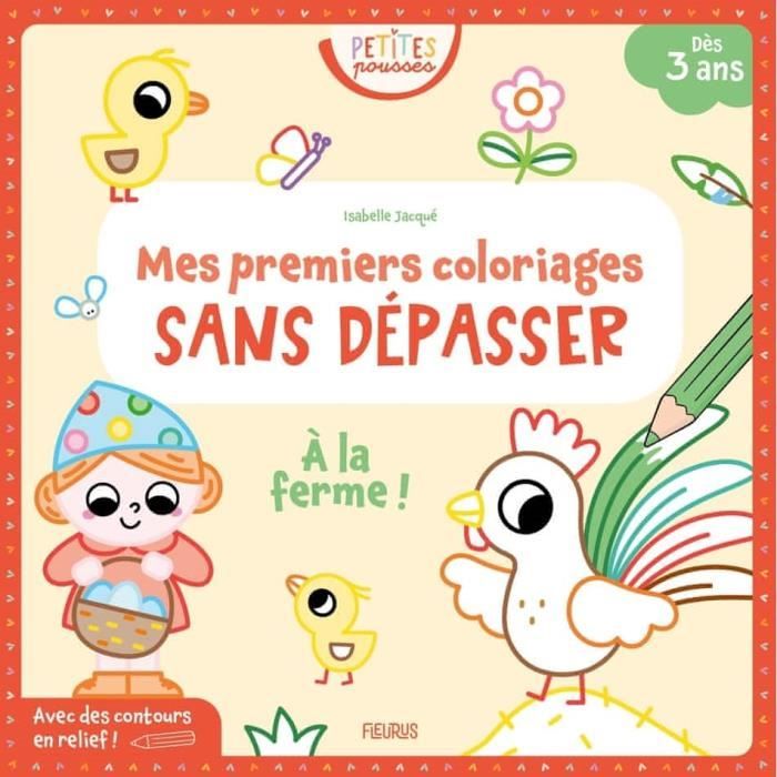 Livre de coloriage - A la ferme - Mon premier coloriage - Pour enfants ...