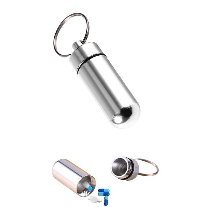 Portable Pilulier - LEWW - Boîte à Pilules Porte-Clés - Mini Pilulier ...