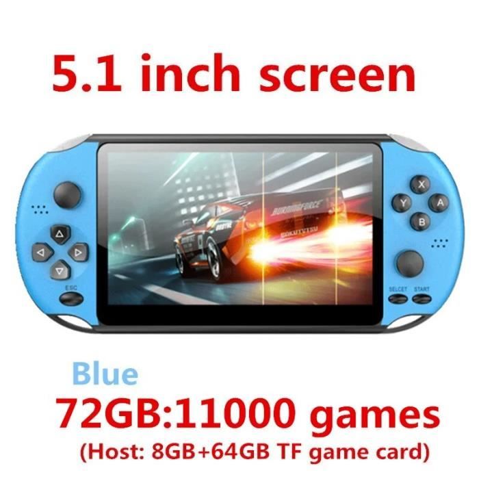 Console de jeux vidéo rétro 5.1Blue 72G - Bleu - Consoles rétro - Cdiscount Jeux vidéo