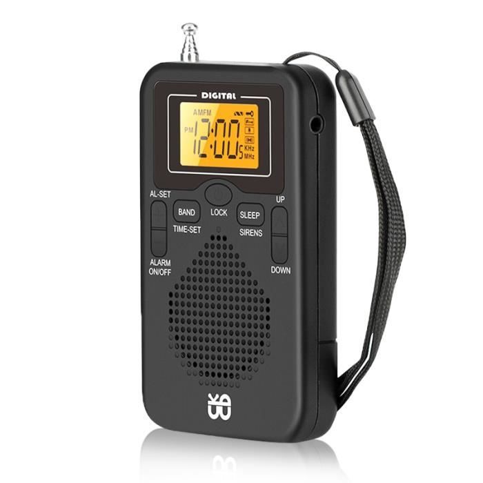Mini Radio de poche Portable AM FM, récepteur stéréo à double bande ...