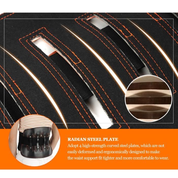 Atyhao Orthèse lombaire Ceinture de respirante pour le bas du dos ...