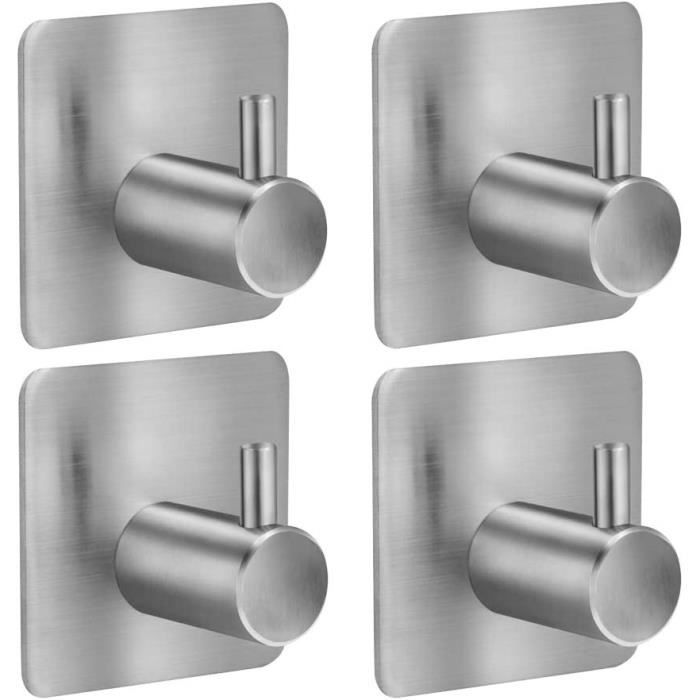 Autocollant 3M Adhesif Crochet Inox Autocollants Cuisine Sans Percage 4 ...