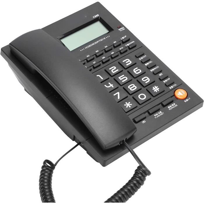 Téléphone Filaire, téléphone de Bureau Téléphones Fixes Fixes de Bureau ...