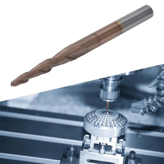 AUN-Fraise à bout conique Fraises à bout conique à nez sphérique ...