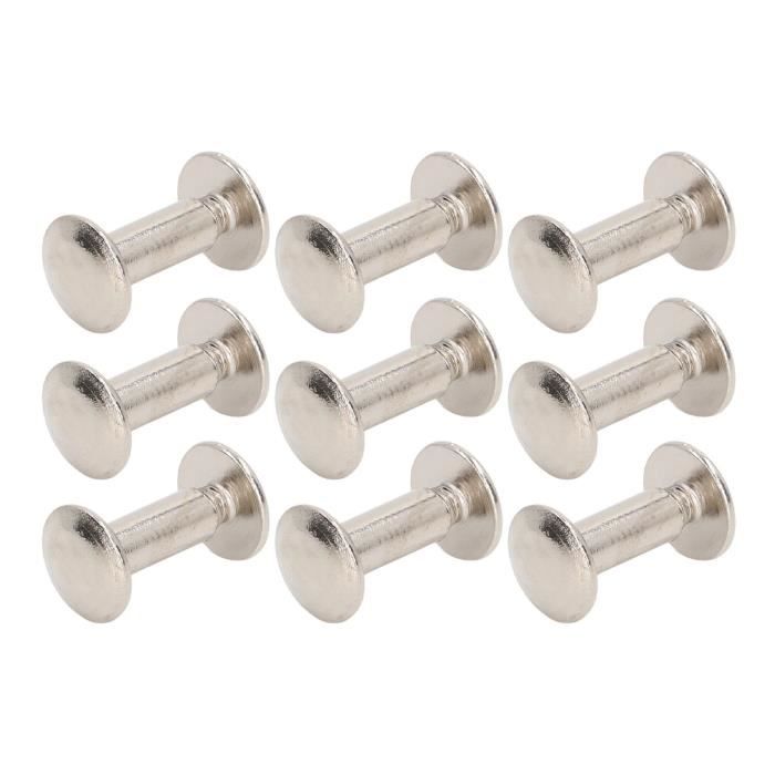 Vis Chicago 200 jeux de vis de reliure de livre 10x15mm vis de reliure ...