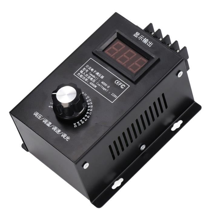 Régulateur de tension - EJ.LIFE - 20V‑220V - Affichage numérique LED ...