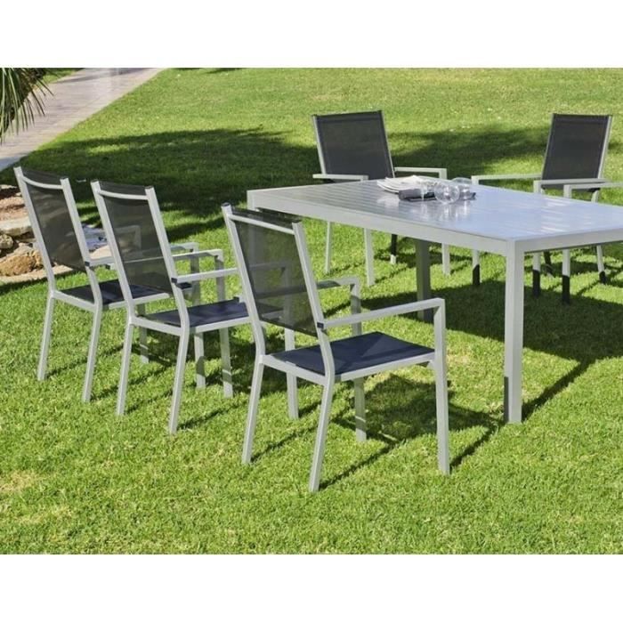 Salon de jardin 8 personnes Ibiza - Cdiscount Jardin