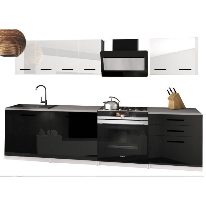 SONITA - Cuisine complète L180 cm - Cuisine droite 6 pcs - Plan de ...