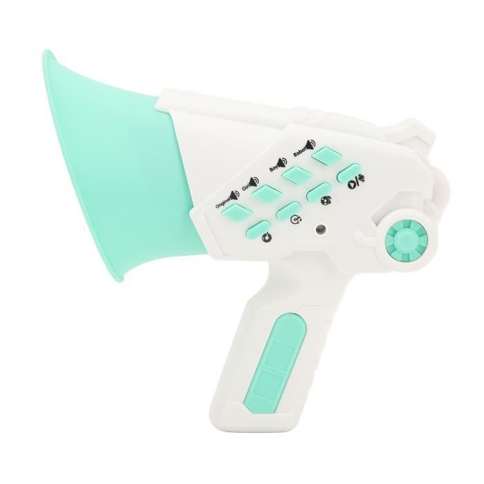Mégaphone à changement de voix PWSHYMI - Jouet en plastique vert avec ...