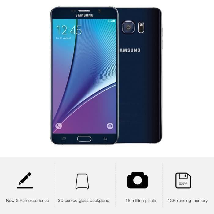 SAMSUNG Galaxy Note 5 32 go Noir - Reconditionné - Très bon état ...
