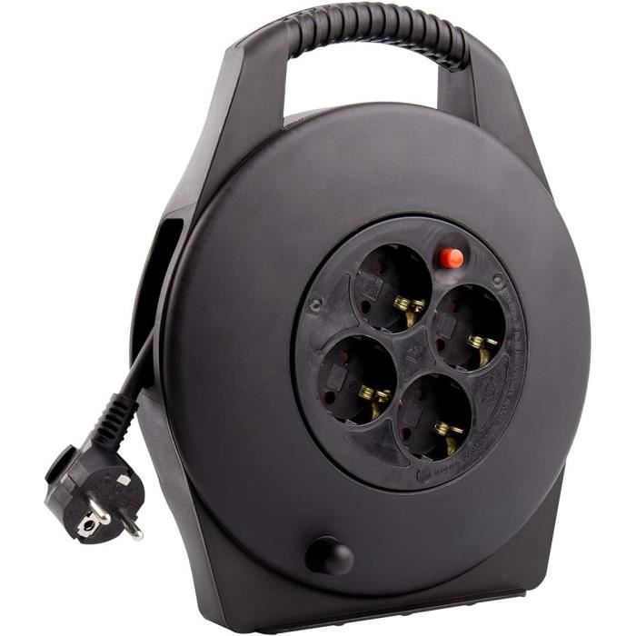 Enrouleur Extensible 10m 3x1.5 mm[S110] - Cdiscount Bricolage