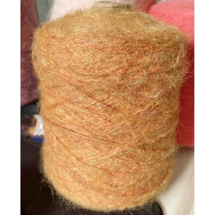 LAINE A TRICOTER,16--Fil de laine crocheté Mohair 500g, laine douce et ...