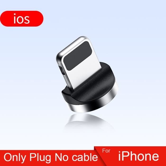 Only Tip For iphone-2m -câble Micro USB-type c magnétique pour recharge rapide,cordon de ...