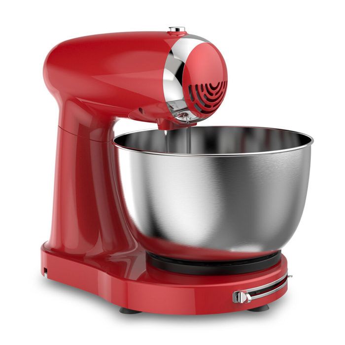 Mixeur batteur 3 en 1, bol rotatif 3.2L - 350w, rouge - Cdiscount ...