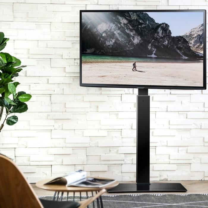 FITUEYES Meuble TV avec Support Pied Télé Pivotant Cantilever pour ... FITUEYES Meuble TV avec Support Pied Télé Pivotant Cantilever pour ...