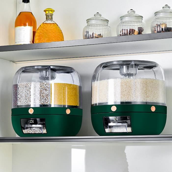 Boîte de stockage de céréales - WIRLSWEAL - 24 cm - Plastique ...