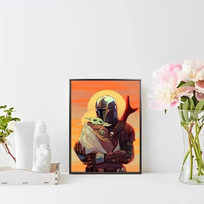 5D Yoda Diamond Painting Kit Comple, Star Wars Painting Diamant ...