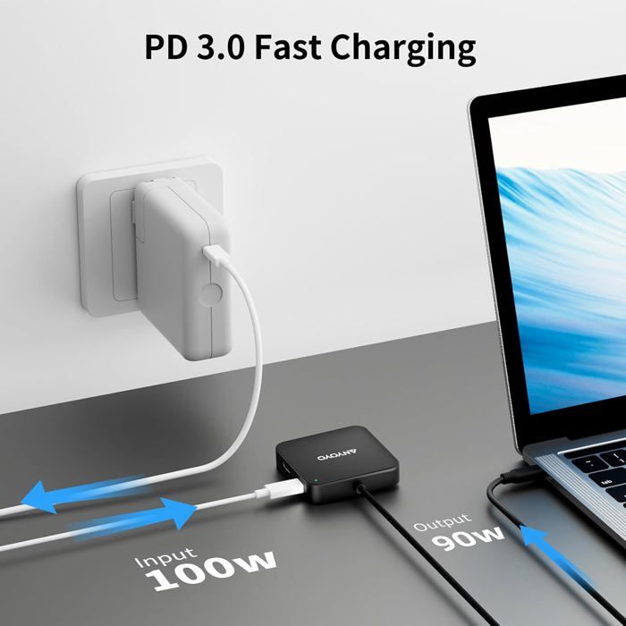Hub USB C, 120 cm, 6 en 1, adaptateur USB C vers HDMI, avec HDMI 4K, 1 ...