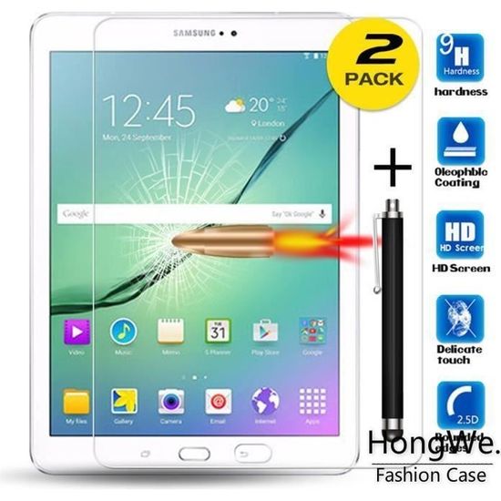 Samsung Galaxy Tab S2 - 9.7" T815 T810 T813 T819 Protection Écran, (2 Pack) HD Transparent Verre ...